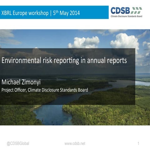 CDSB Framework 101 | PPTX