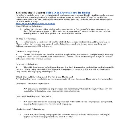 best offshore software development company in India, | PDF