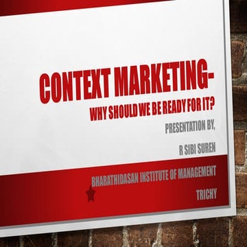 Context marketing | PPT