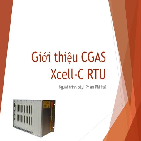Giới thiệu CGAS Xcell-C RTU (sản phẩm của CGAS) | PPTX