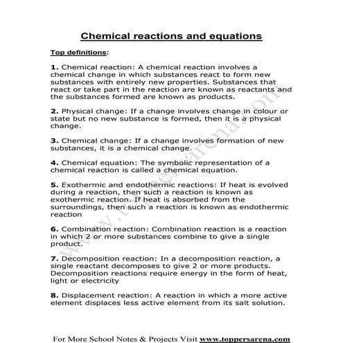 evidence of a chemical reaction | PPTX