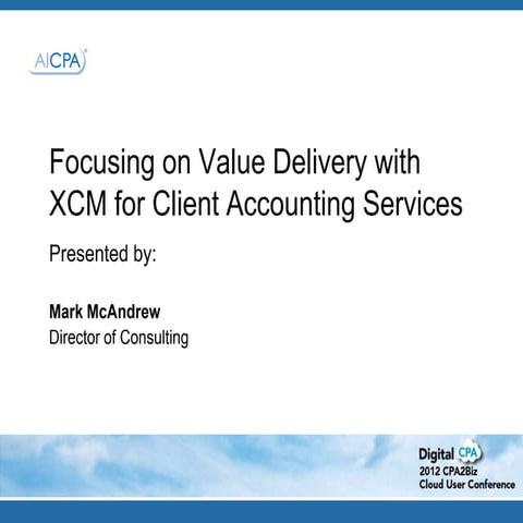 Xcm cas value delivery | PPTX