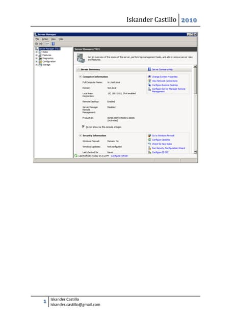 Windows 7 y samba | DOCX | Operating Systems | Computer Software and Applications