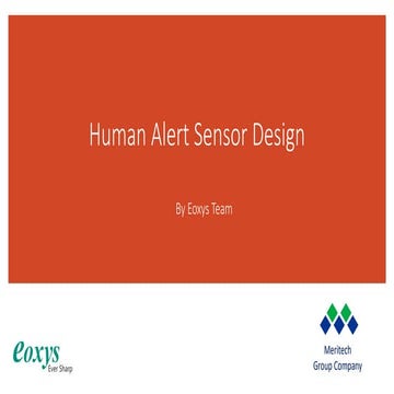 Human Alert Sensor Design | PDF