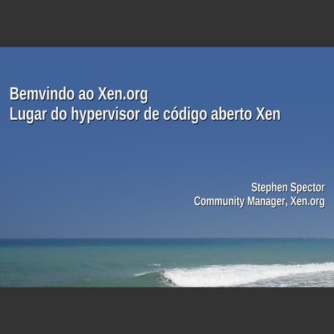 Xen.org Overview Portuguese | PDF