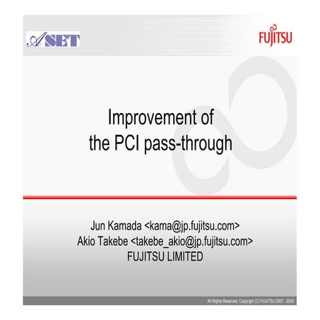XS Oracle 2009 Fujitsu | PPT