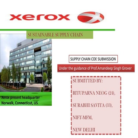 Xerox supply chain | PPTX