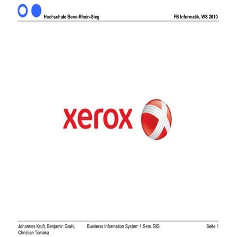 Xerox company | PDF