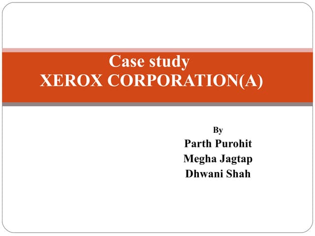 Xerox | PPT