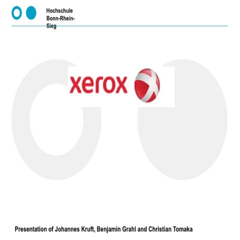 Xerox english presentation | PPT