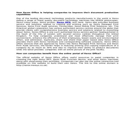 Xerox photocopier | PDF