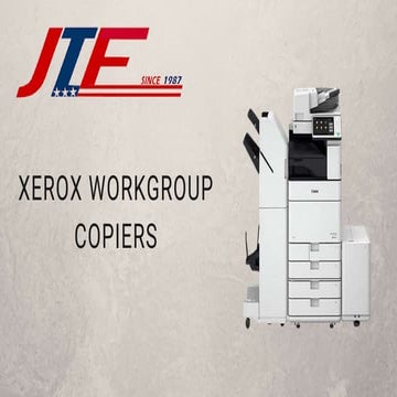 Xerox Workgroup Copiers | PPT