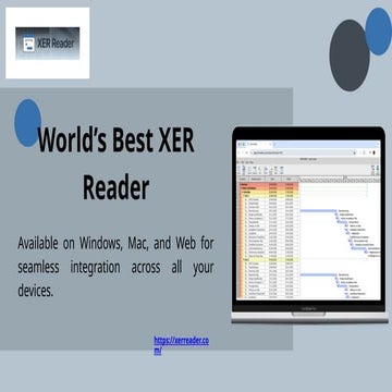 Primavera scheduling software XER Reader | PPTX
