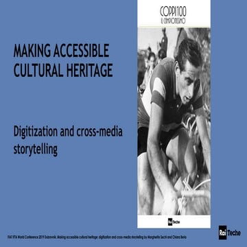 SECHI and BERIA Making accessible cultural heritage | PPT