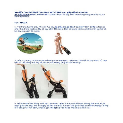 Xe đẩy combi well comfort wt | PDF