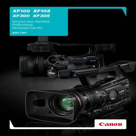Canon XF100 & XF105 | PDF