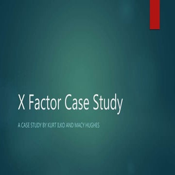 X factor case study | PPTX