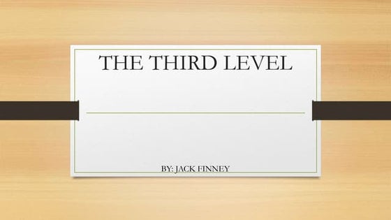 The Third Level - Class 12 - English Vistas | PPTX | Stamps and Coins ...