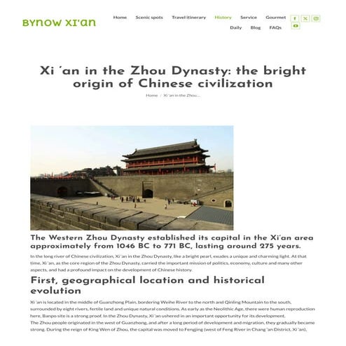 Xi 'an in the Zhou Dynasty_ the bright origin of Chinese civilization - bynowxian.com.pdf