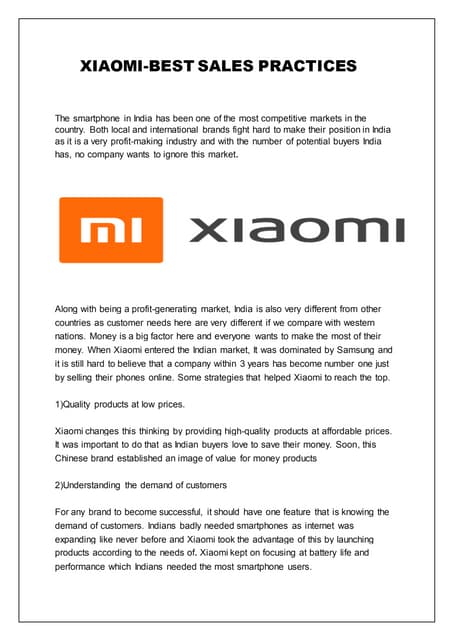 Xiaomi Inc. | PPTX
