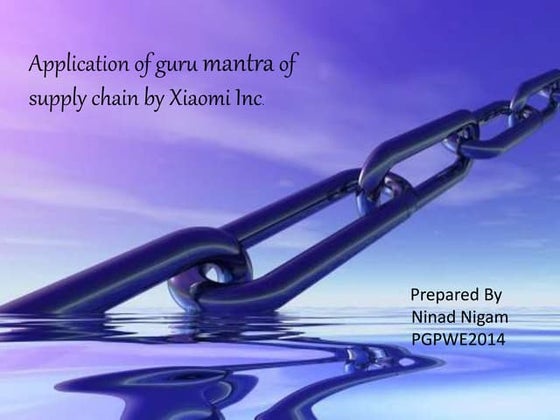 Smartphone manufacturing and Supply chain | PPTX | Smartphones ...