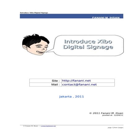 Xibo digital signage | PDF