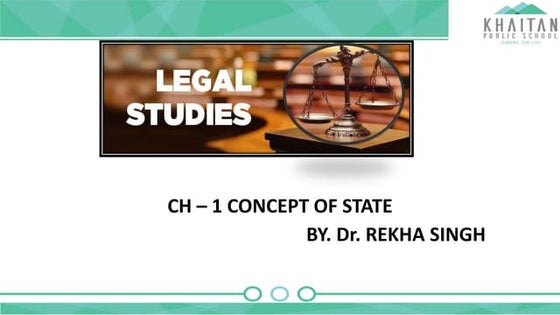 Class 11 Legal Studies Ch-1 Concept of State .pdf | Political Issues & policy | Politics