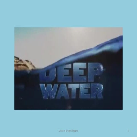 english project on the ncert class 12 deep water lesssoon | PPTX