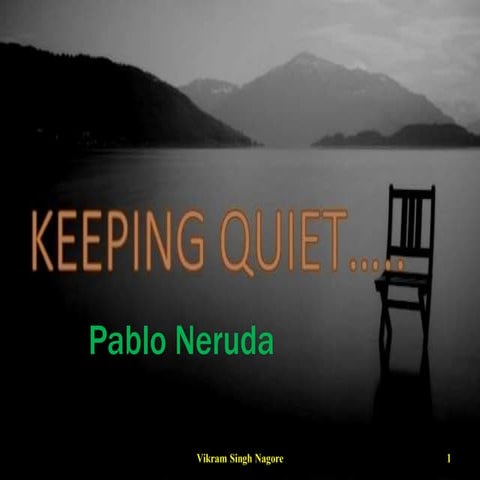 XII P.3 PPT of KEEPING QUIET cbsencert.pdf