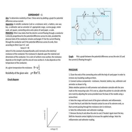 Physics practical with reading class 12 CBSE | PDF
