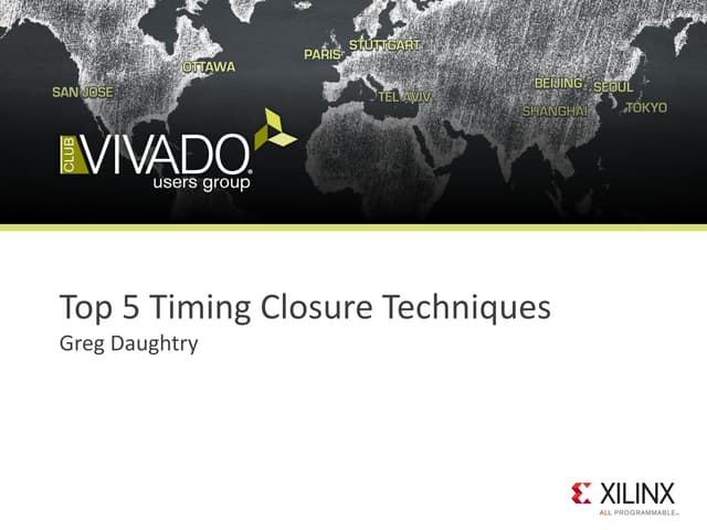 Xilinx Timing Closure Pdf