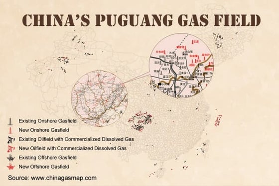 2nd edition china natural gas map | PPT | Chemistry | Science