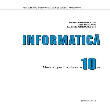 Informatica, cl. X (in limba romana) | PDF