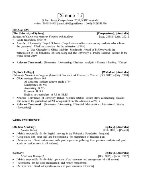 University of Sydney | PDF