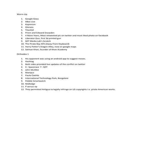 Xino 2013 Finals Answers | PDF