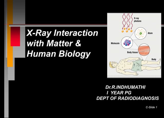 Interaction of radiation with matter | PPTX
