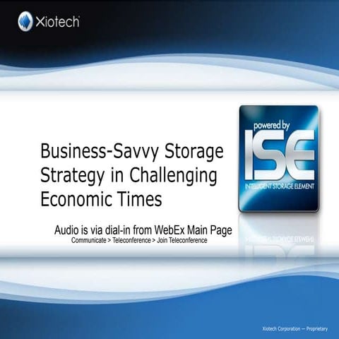 Xiotech Redefining Storage Value | PPT