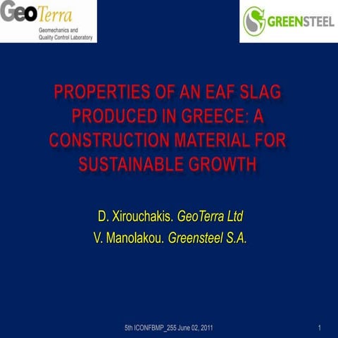 Slag properties 2011 | PPT