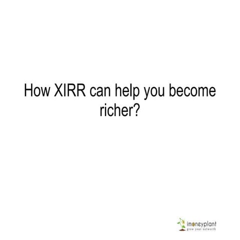 XIRR | PPT
