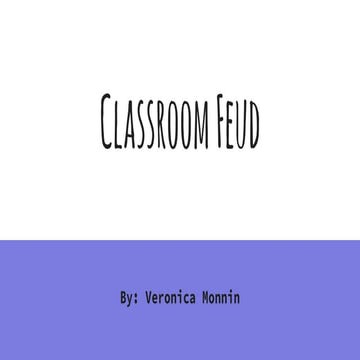 Classroom Feud | PPTX