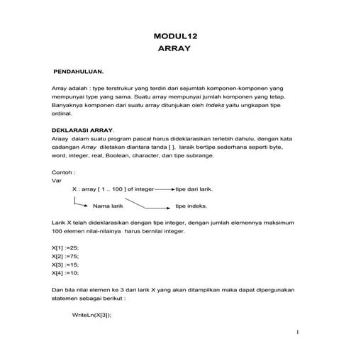 Dasar Pemrograman materi kuliah | PDF