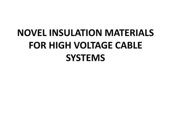 Comparison of materials cable | PPT