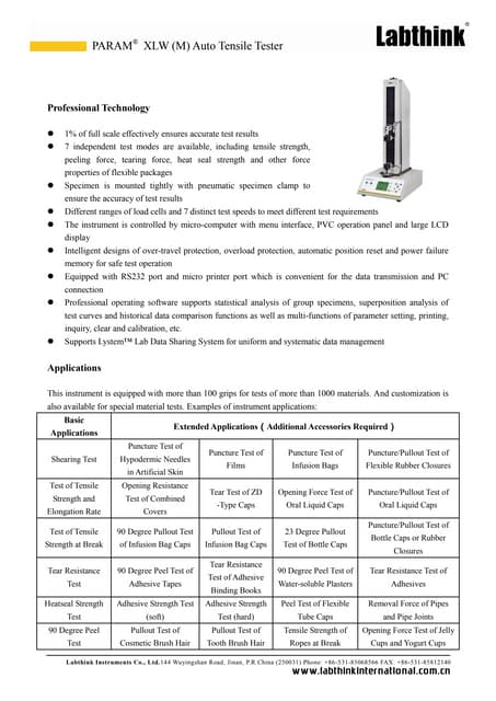 Xlw pc-auto-tensile-tester | PDF