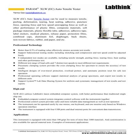Puncture strength tester for packaging | PDF