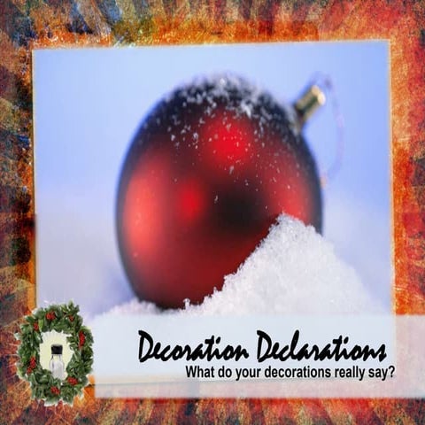Christmas Decoration Declaration | PPT