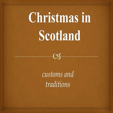 Christmas in Scotland by Anastasia Rusnak | PPT