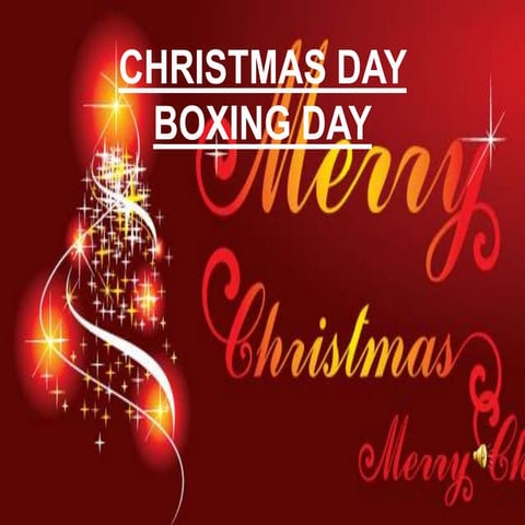 Xmas & Boxing Day | PPTX