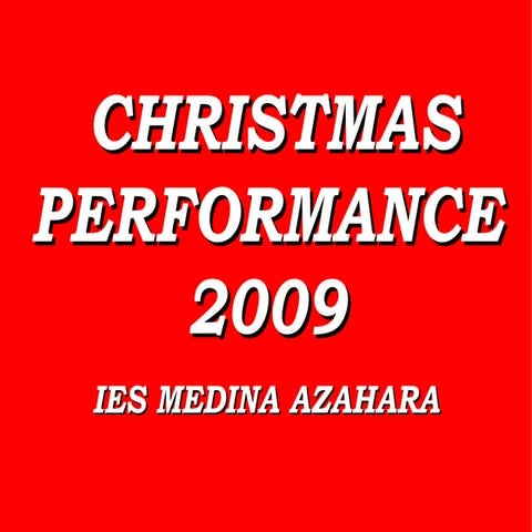 Xmasperformance09 | ODP | National & Civic Holidays | Holidays