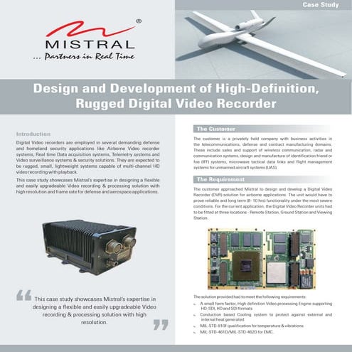 High-Definition Rugged DVR - Case Study | PDF