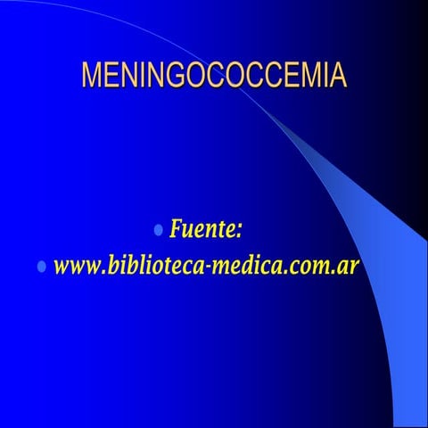 Meningococcemia | PPT
